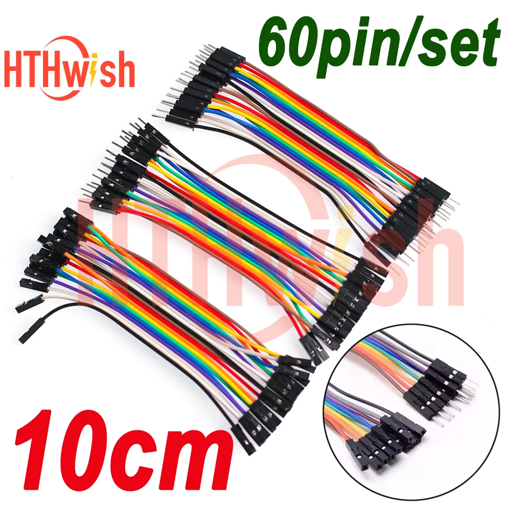 60pin/set 10CM Dupont Cable Connect Wire for Arduino Jumper Wire Male ...