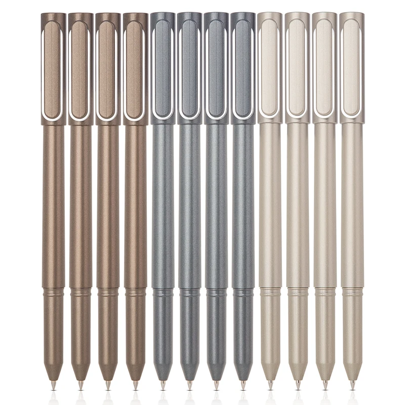 3-6-9-Pens-High-Quality-Signature-Pen-Gel-Pen-0-5mm-Black-Ink-Pen ...