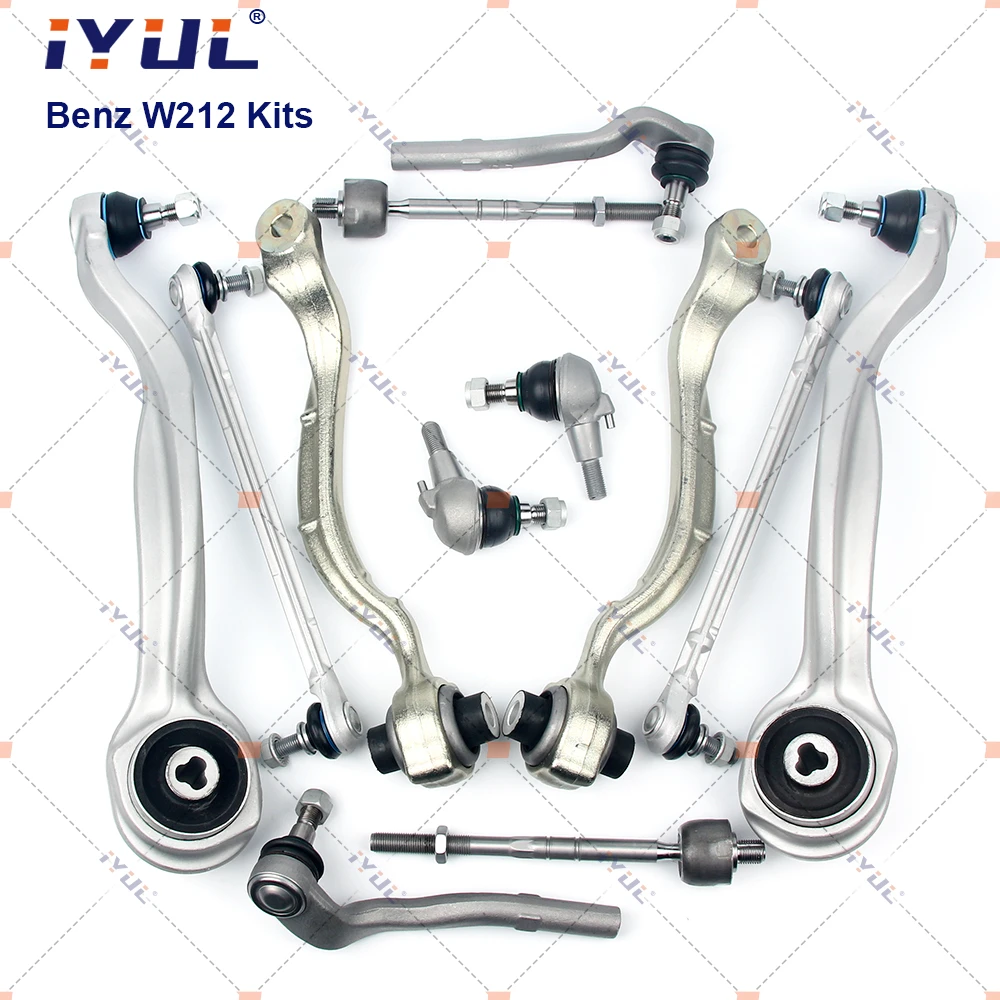 IYUL 서스펜션 컨트롤 암 볼 조인트 스태빌라이저 링크 타이로드 키트, 메르세데스 벤츠 C 클래스 W212 T 모델 S212 ...