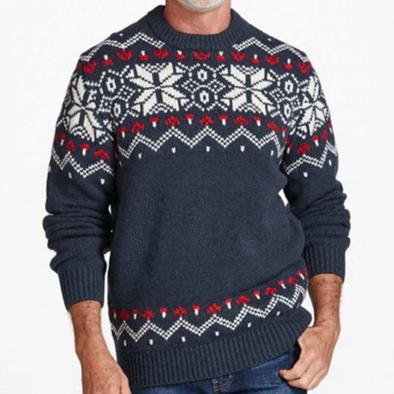 Men-s-Jumpers-Sweaters-Autumn-Winter-Casual-LongSleeve-Jacquard-Knitted ...