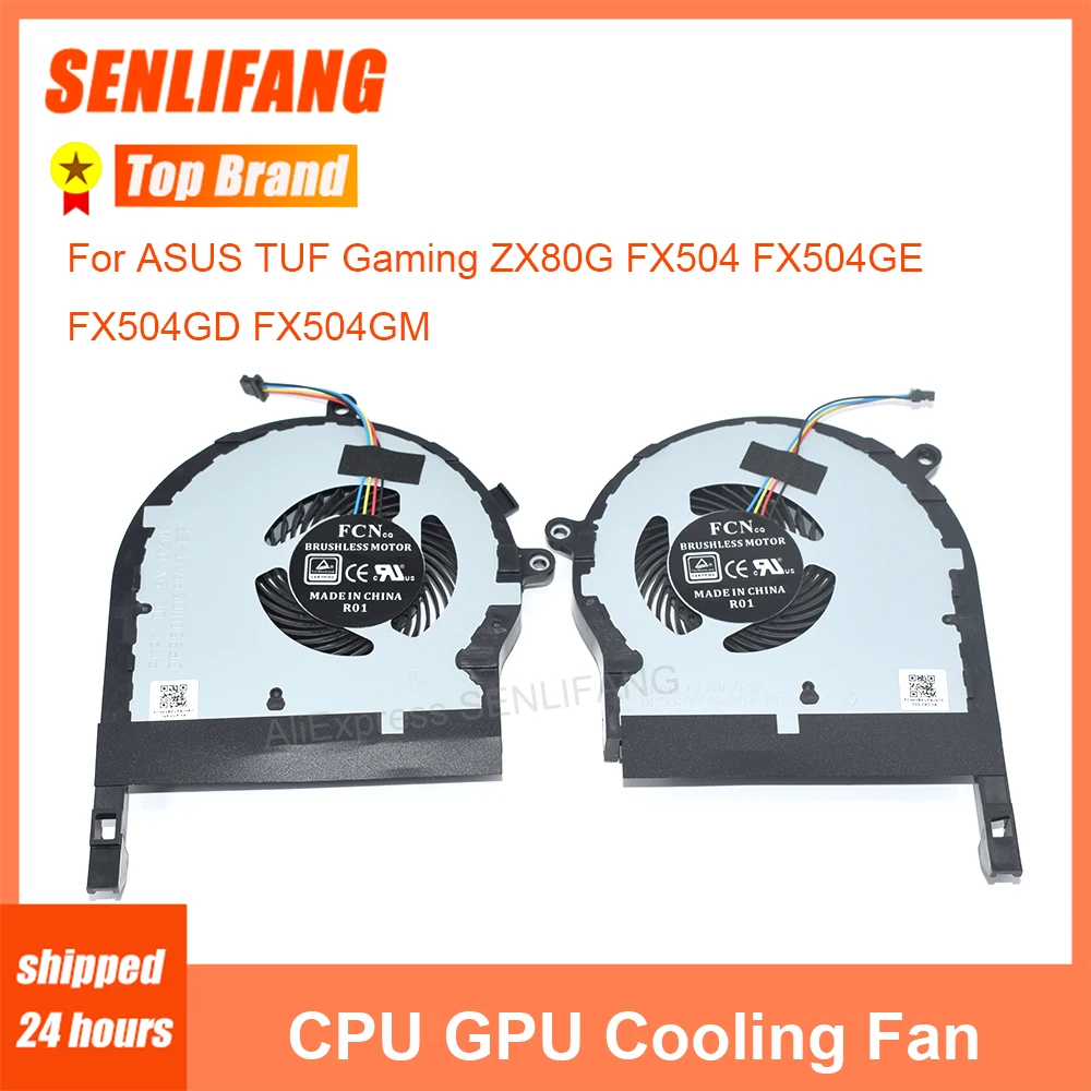 New Laptop CPU GPU Fan For ASUS TUF Gaming ZX80G FX504 FX504GE FX504GD ...
