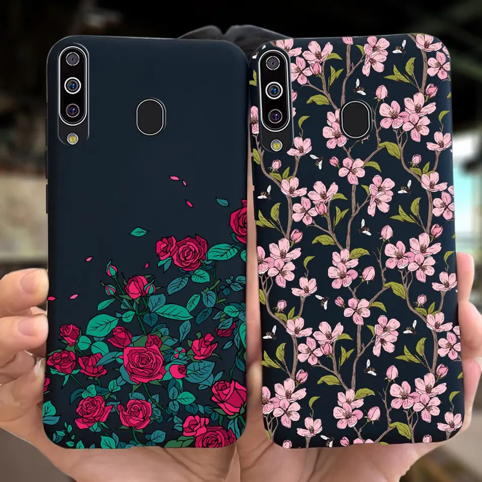 For Samsung Galaxy M30 M20 M10 Cover Case Stylish Painted Soft Silicone ...