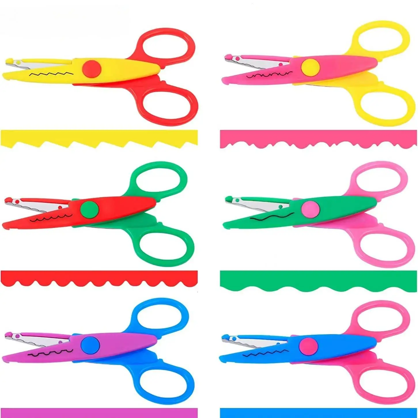 1Pc-Creatieve-Golvende-Patroon-Veiligheidsschaar-Kawaii-Kant-Schaar ...