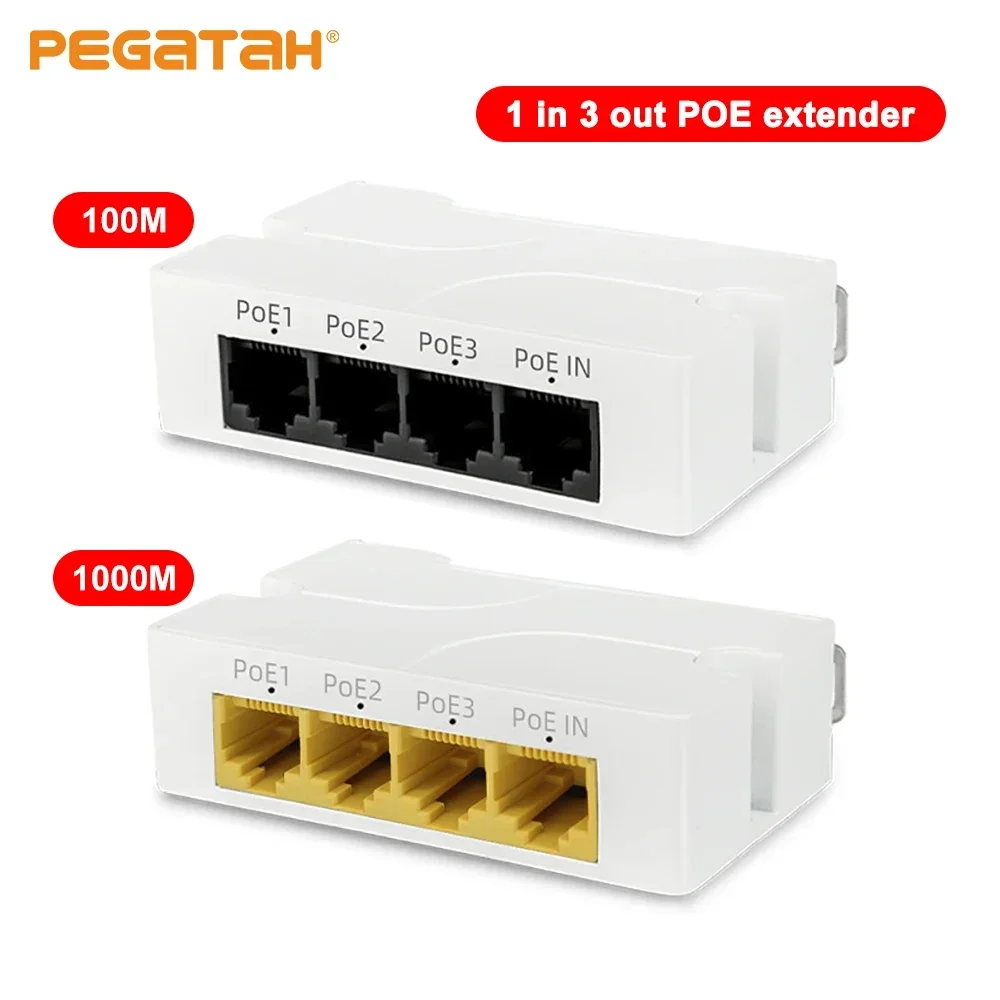 1-in-3-Out-PoE-Extender-4-Port-100-1000M-Network-Switch-Repeater-for-IP ...
