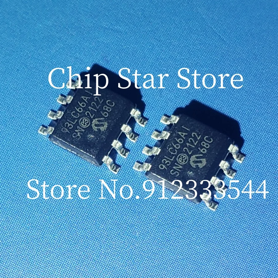 5-100pcs-93LC66A-I-SN-93LC66AT-I-SN-93LC66A-SOIC8-EEPROM-Microwire-4 ...