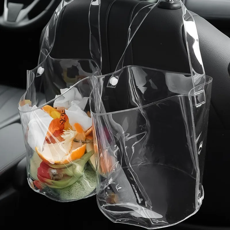 Foldable-Car-Trash-Can-Portable-Vehicle-Garbage-Bin-Transparent-Hanging ...