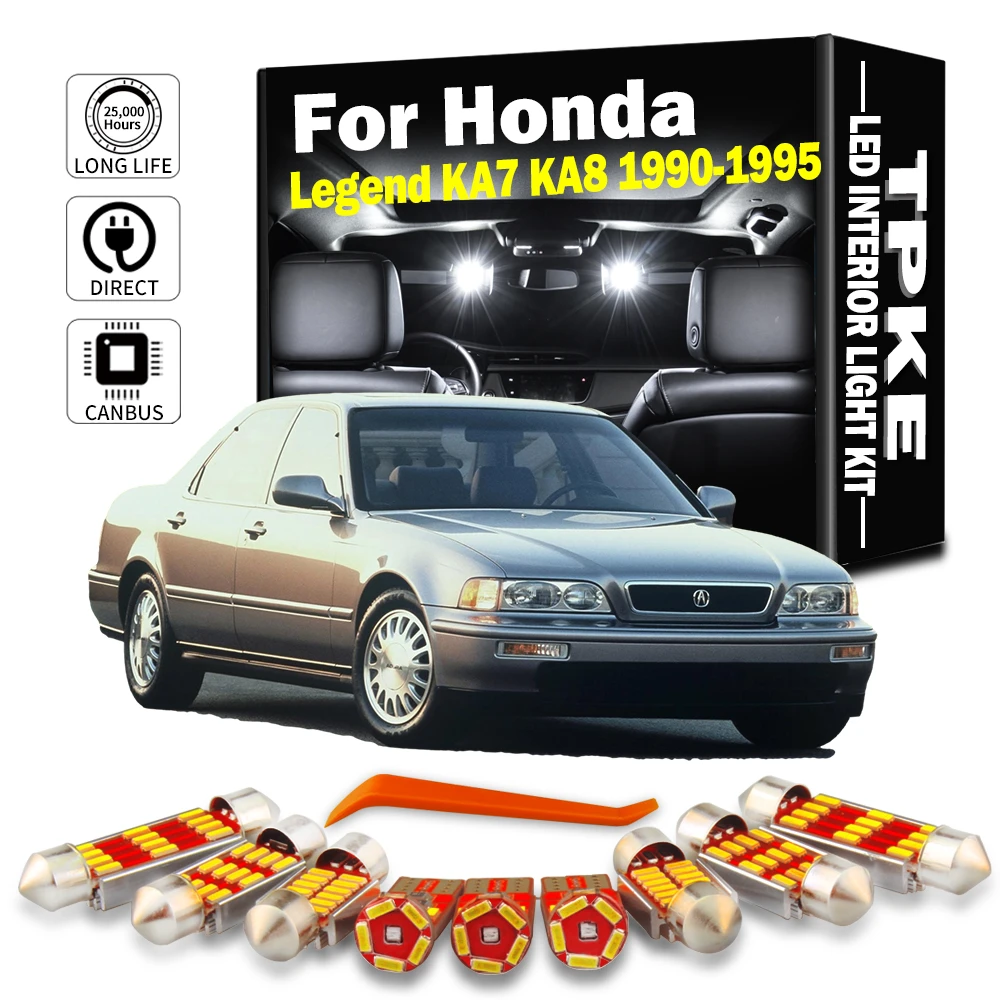 TPKE 16Pcs Canbus LED Interior Dome Map Light Bulb Kit For Honda Legend ...