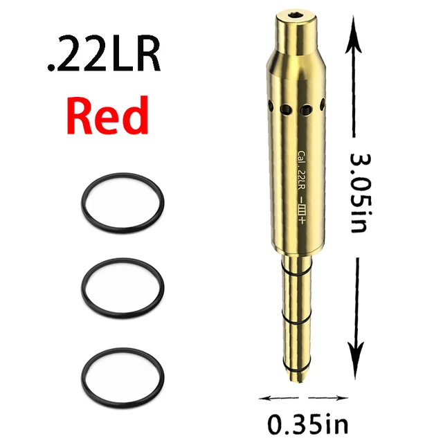 .22LR Caliber Tactical Red Dot Laser Sight Brass Bullet Scope High ...