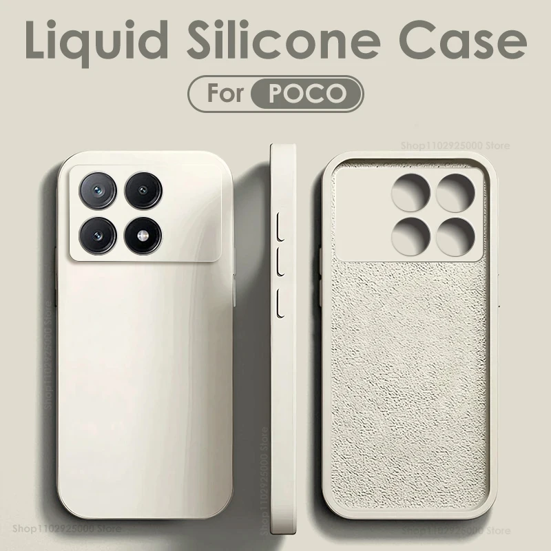 Poco-X6-PocoX6-Pro-Case-Original-Liquid-Silicone-Phone-Cases-Cover-For ...