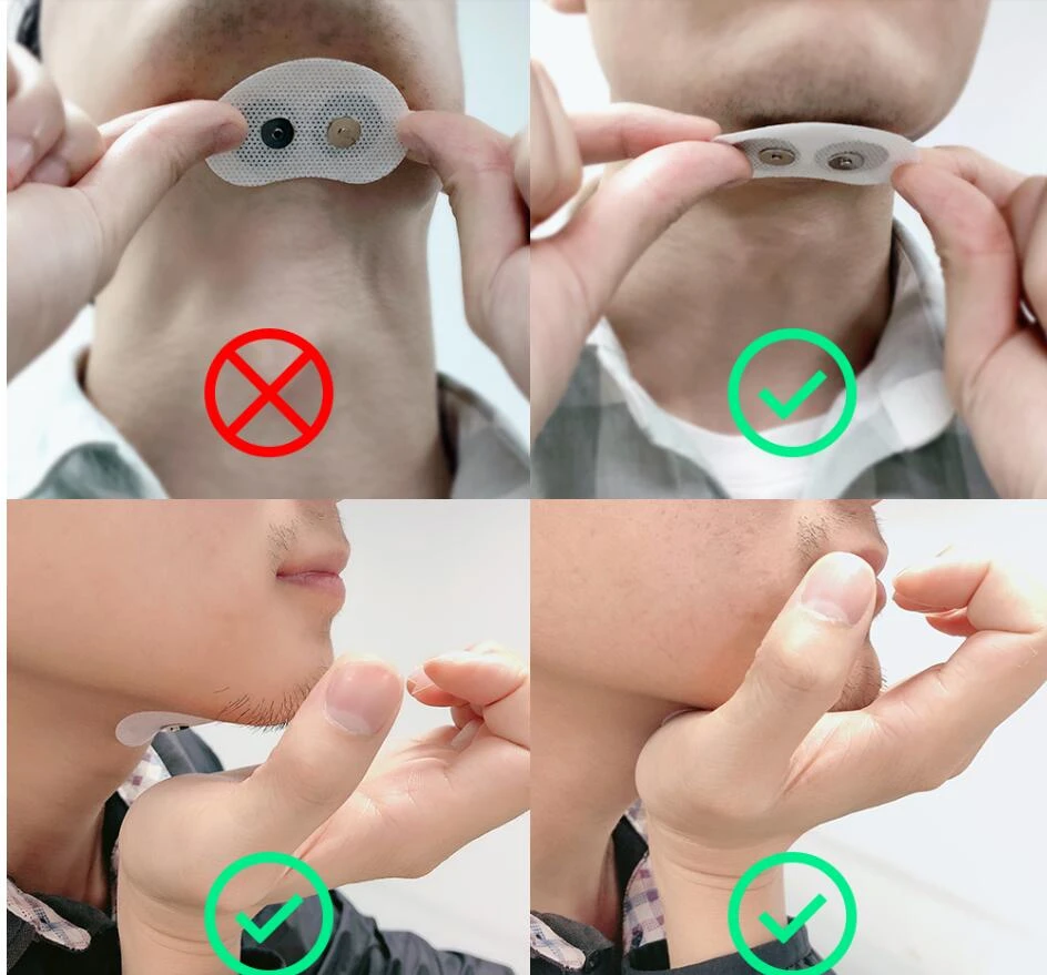 100pcs 200pcs Anti snoring Sticker Magnetic Electrode Patch for Smart ...