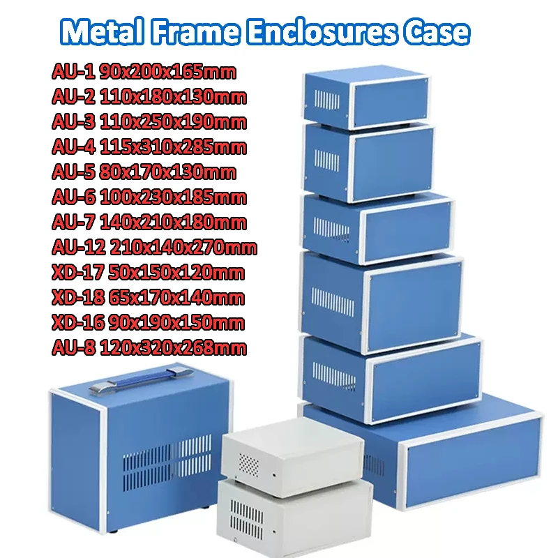Electronic-Enclosures-Blue-Metal-Enclosure-Project-Case-DIY-Junction ...