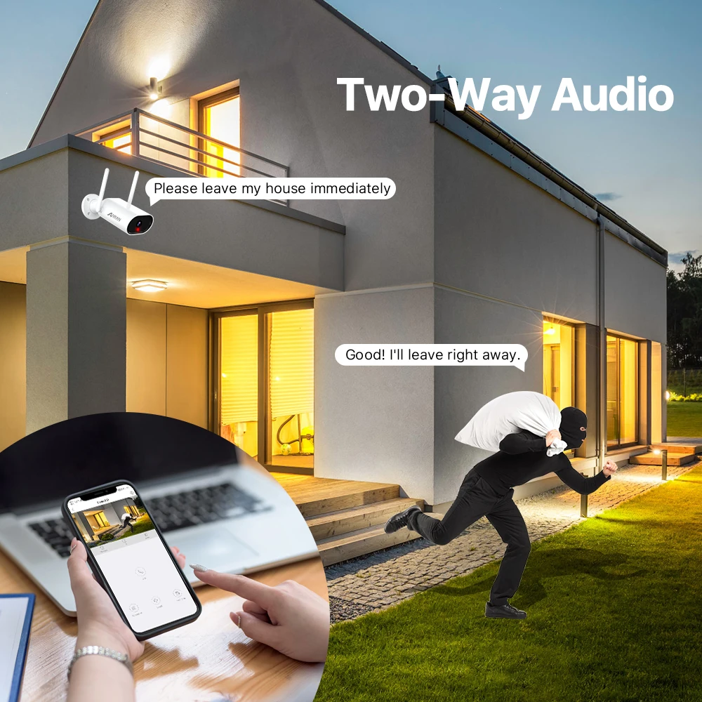 Anran 5Mp Ip Kamera Wifi Security Kültéri Vezeték Nélküli Megfigyelés ...