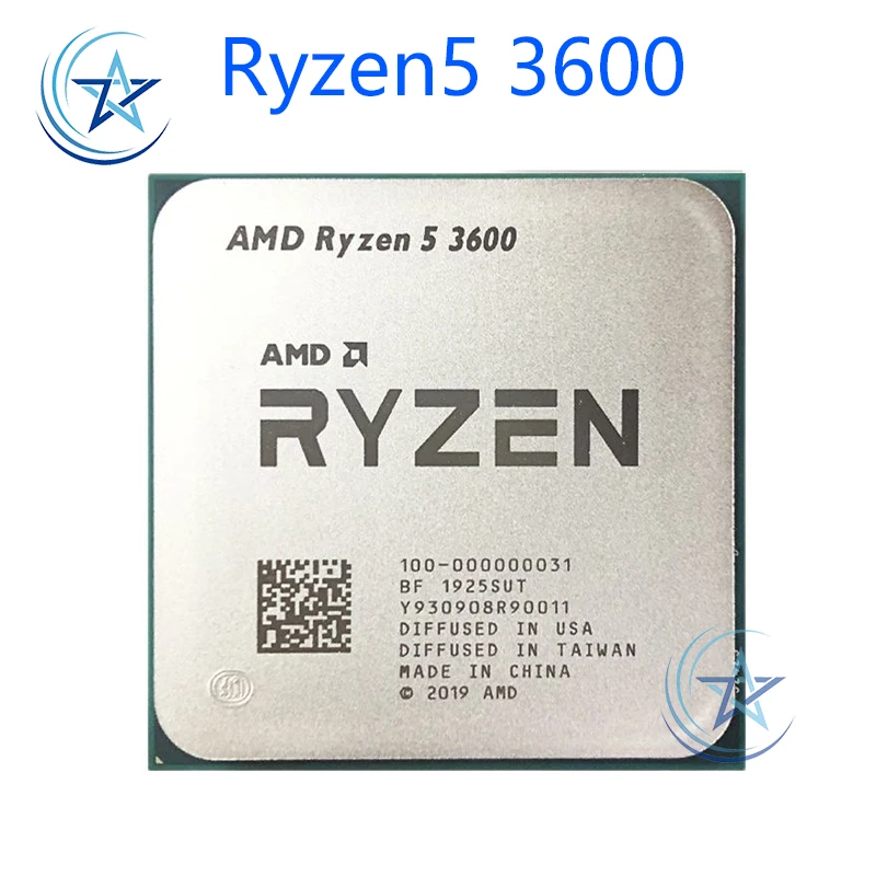 AMD procesador de CPU Ryzen 5 3600 R5 3600 Ryzen5 3600, 3,6 GHz, seis ...