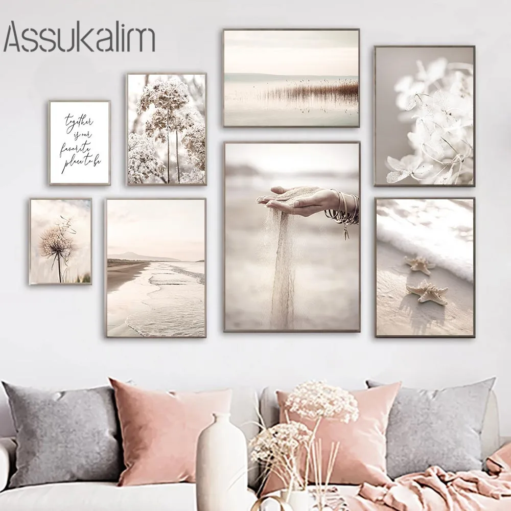 Dandelion-Art-Printing-Sand-Canvas-Posters-Beach-Wall-Posters-Seaside ...