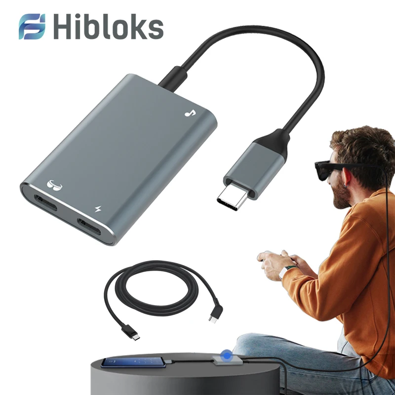 Hibloks-AR-Charging-Transmission-Module-Data-Cable-TypeC-For-XREAL ...