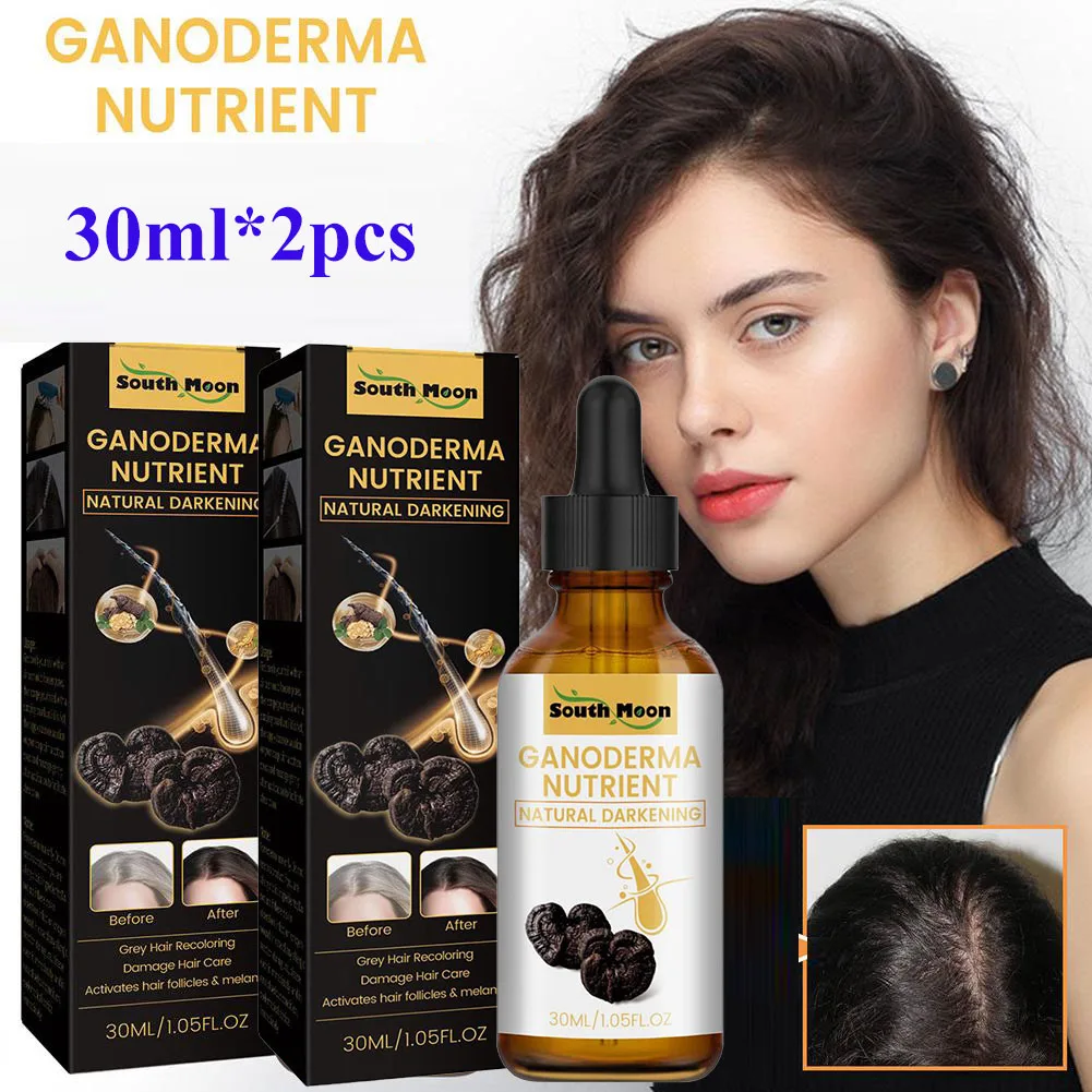 2pcs-30ml-Grey-Hair-Reverse-Serums-Ganoderma-Nutrient-Natural-Darkening ...