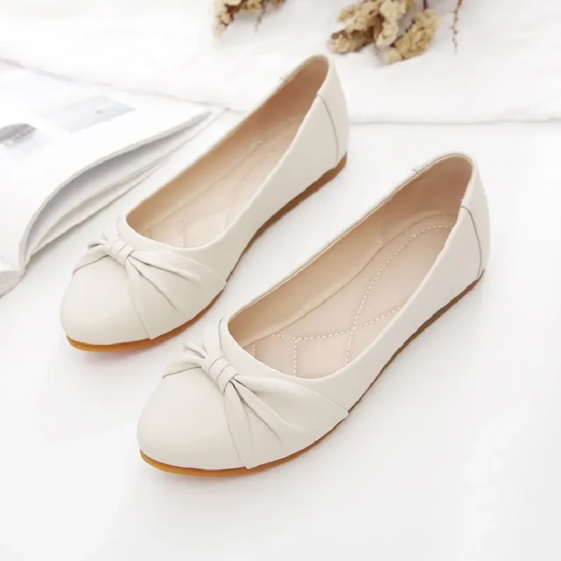 Women-s-Shoes-Flat-Sole-Shoe-Cow-Tendon-Single-Shoe-For-Women-Soft-Sole ...