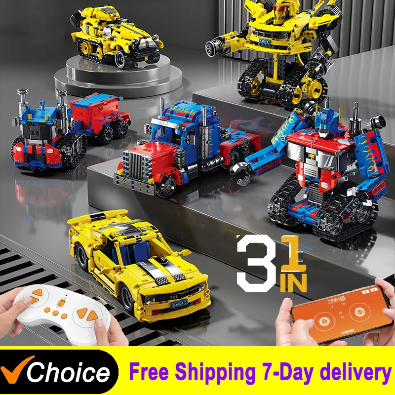 Coche-de-Control-remoto-3-en-1-para-ni-os-Robot-de-transformaci-n ...