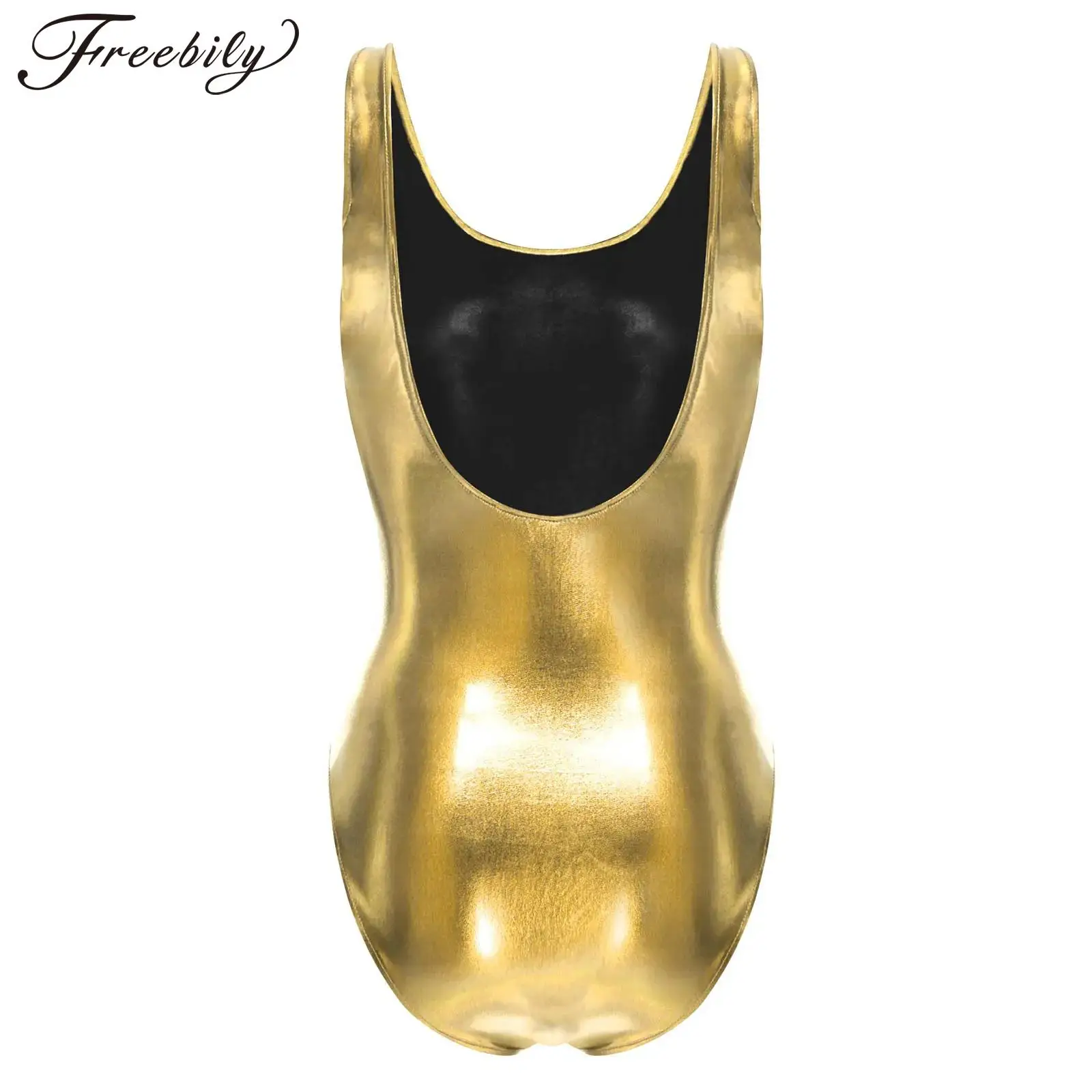 Women's Shiny Bodysuit Sequins Ballet Leotard Rhythmic Gymnastics ...