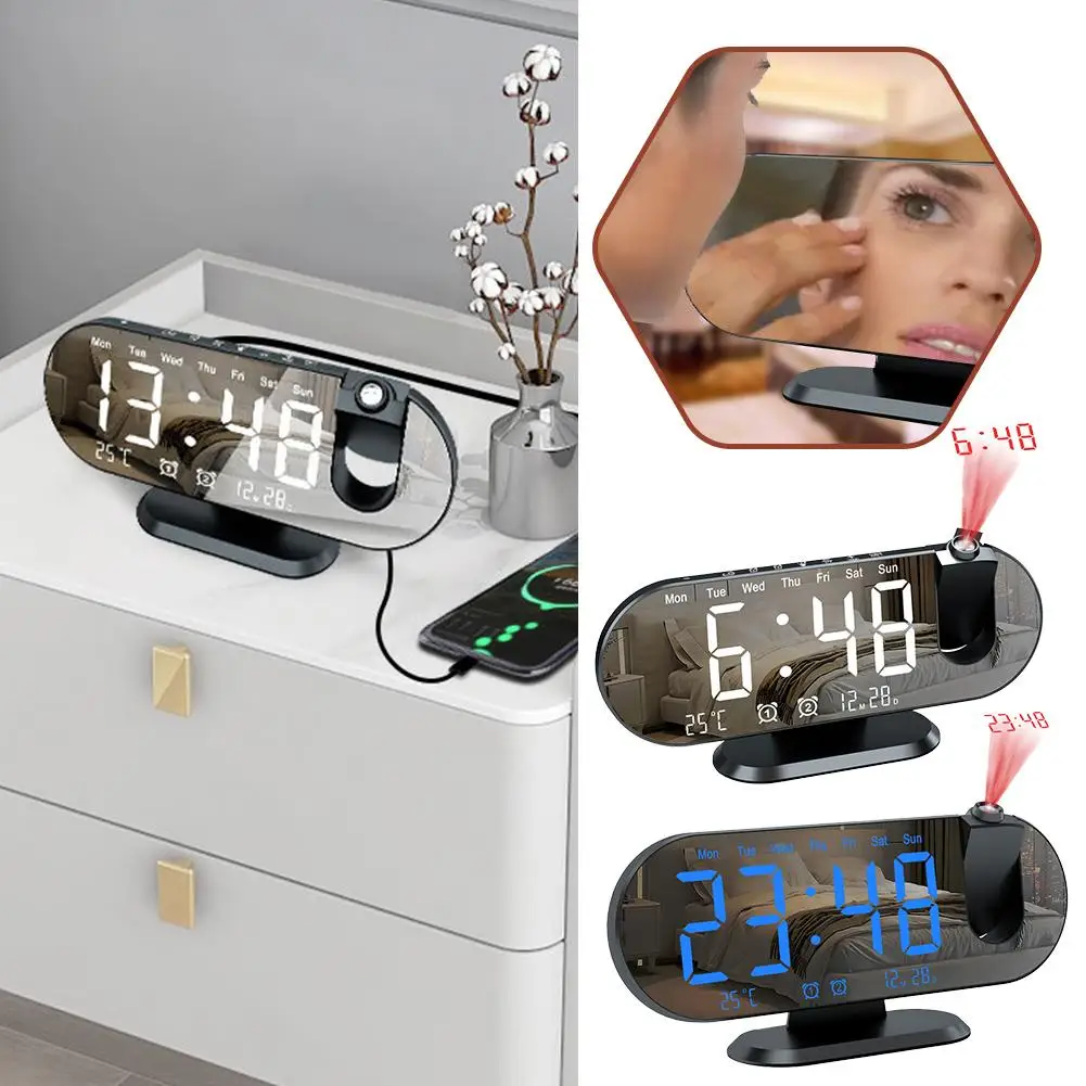 Multifunctional-Projection-Clock-Creative-LED-Alarm-Digital-And-Mirror ...