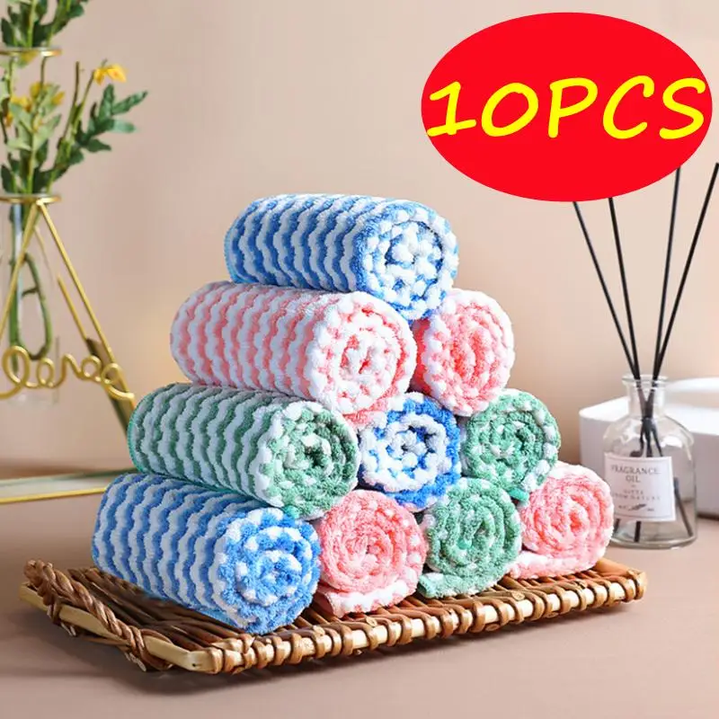 10-5PCS-Kitchen-Anti-Grease-Wiping-Rags-Microfiber-Wipe-Household ...
