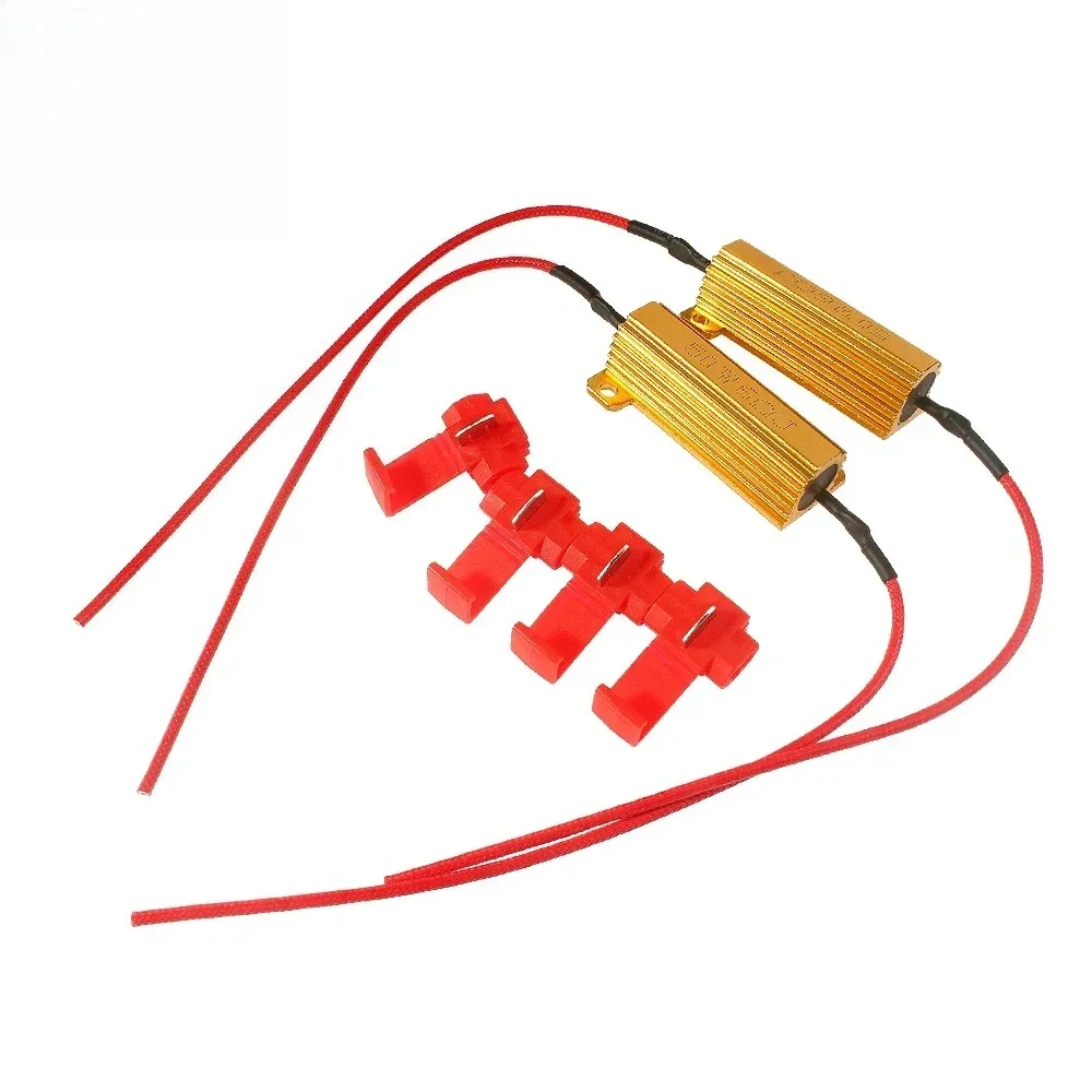 2 Set Aluminum Power Resistor 25W 50W Metal Shell Case Wirewound ...