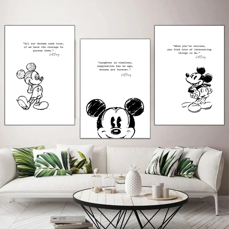 Walt-Disney-Mickey-Mouse-And-Inspiring-Quotes-Poster-Prints-For-Kids ...