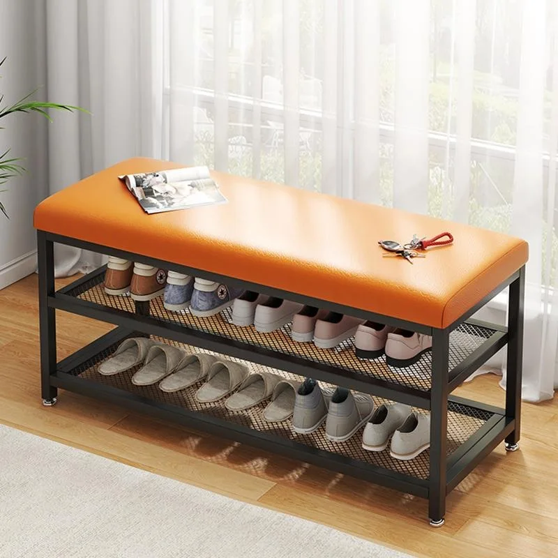 Light-Luxury-Shoe-Rack-Living-Room-Shoe-Changing-Stool-Entrance-Hall ...