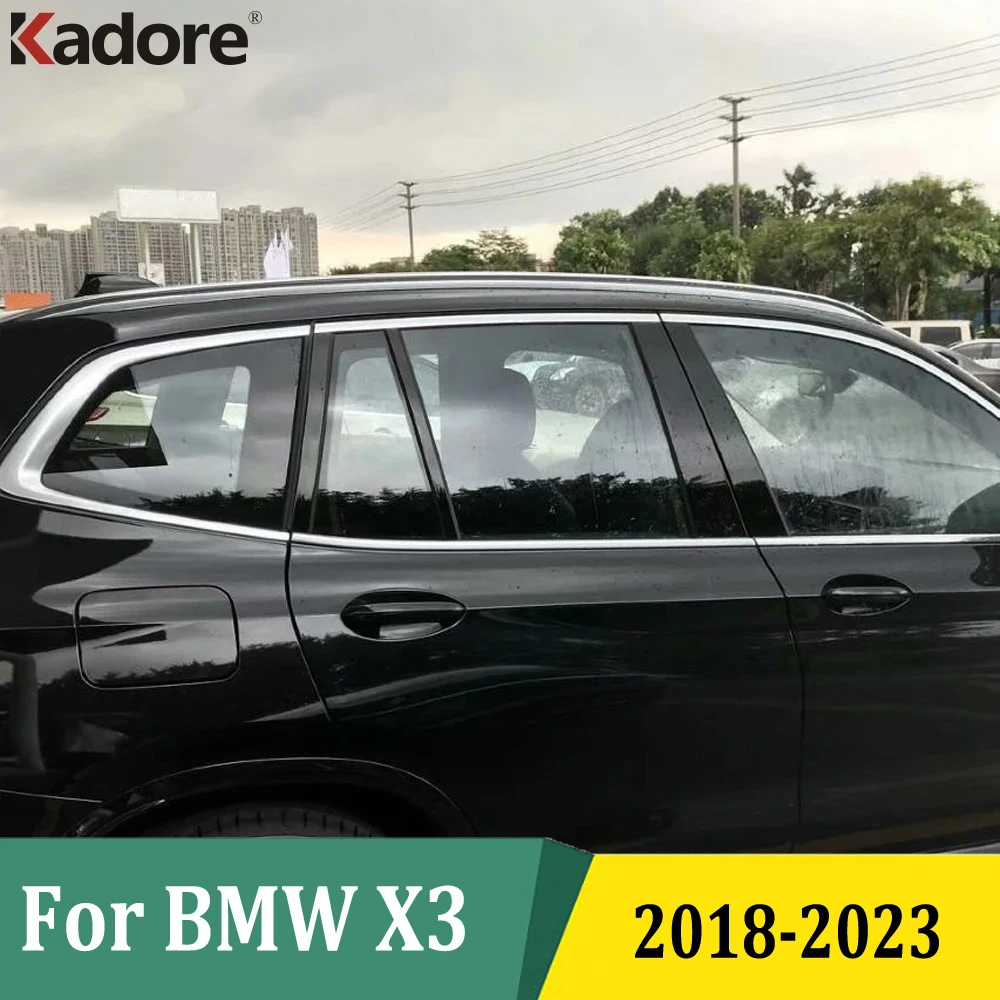 For-BMW-X3-2018-2019-2020-2021-2022-2023-Window-Molding-Garnish-Guard ...