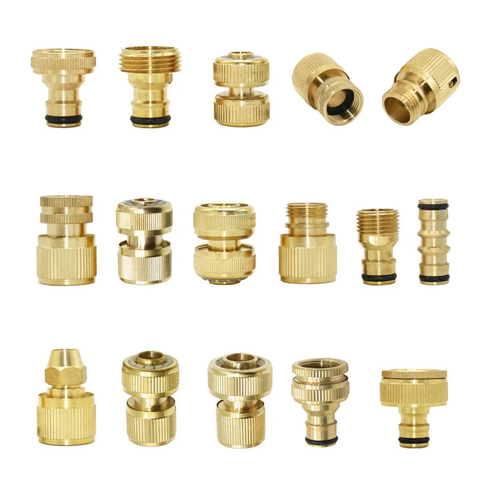 1/2'' 3/4'' 1'' Brass Tap Quick Connecter 16mm 20mm Copper Hose ...