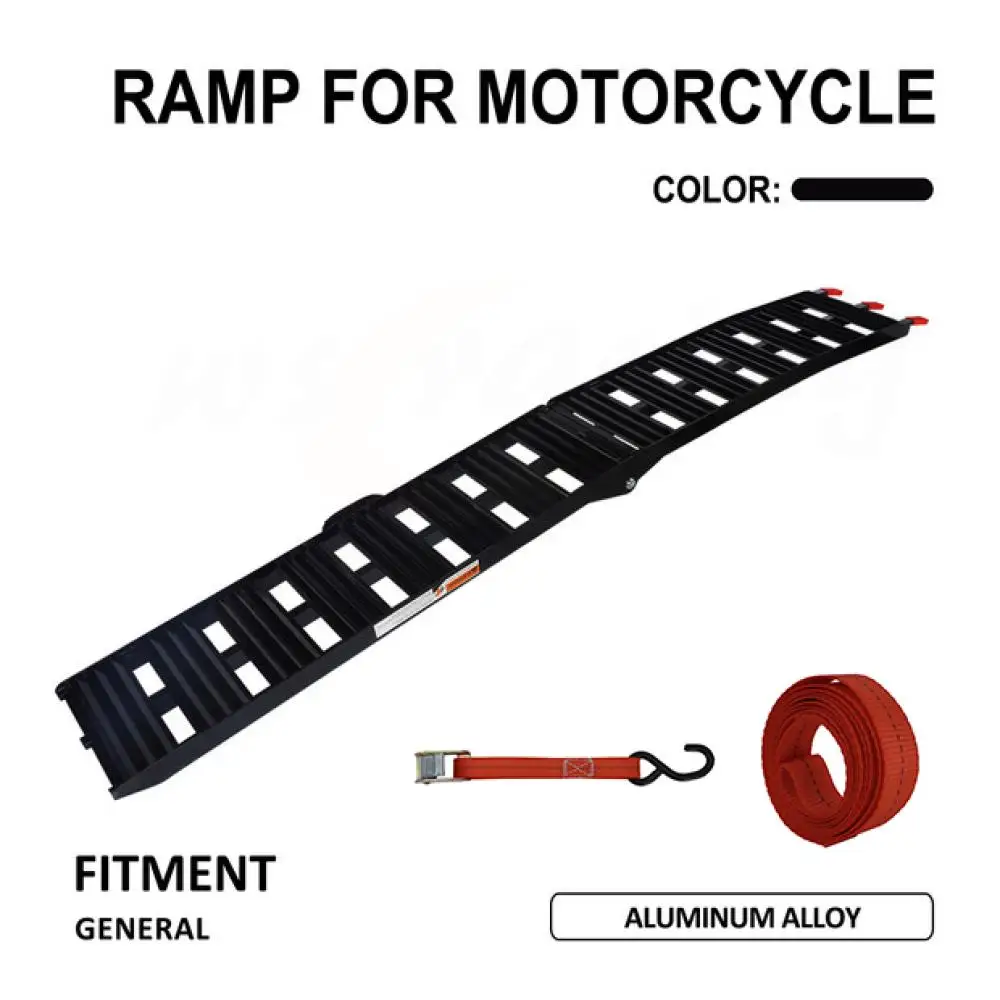 Universal-Aluminum-Alloy-Ladder-ATV-Motorcycle-Folding-Portable-Ramps ...