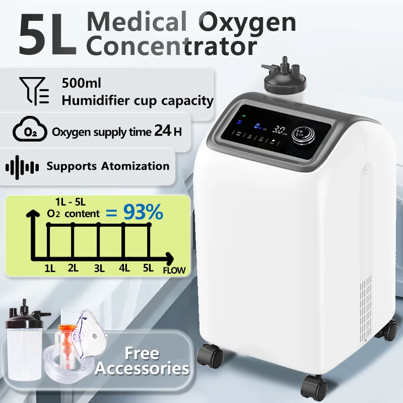1L-5L-Professional-Oxygen-Concentrator-93-3-High-Purity-Household-Use ...