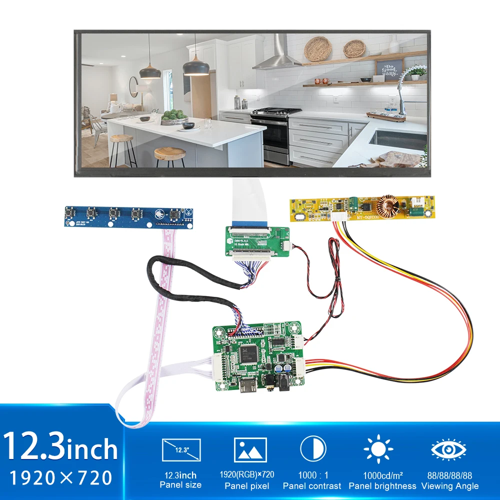12-3-Inch-LVDS-LCD-Screen-AV123Z7M-N12-Resolution-1920-720-Sub-Display ...