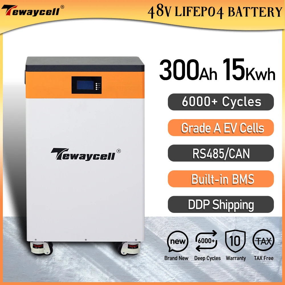 New-Upgrade-15KWH-48V-300Ah-LiFePO4-Battery-51V-310Ah-Powerwall-RS485 ...