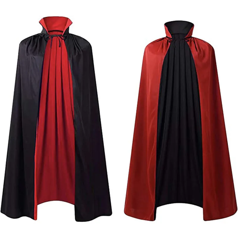 Anime-Vampire-Cloak-Kids-Stand-up-Collar-Cape-Black-Red-Vampire-Capes ...
