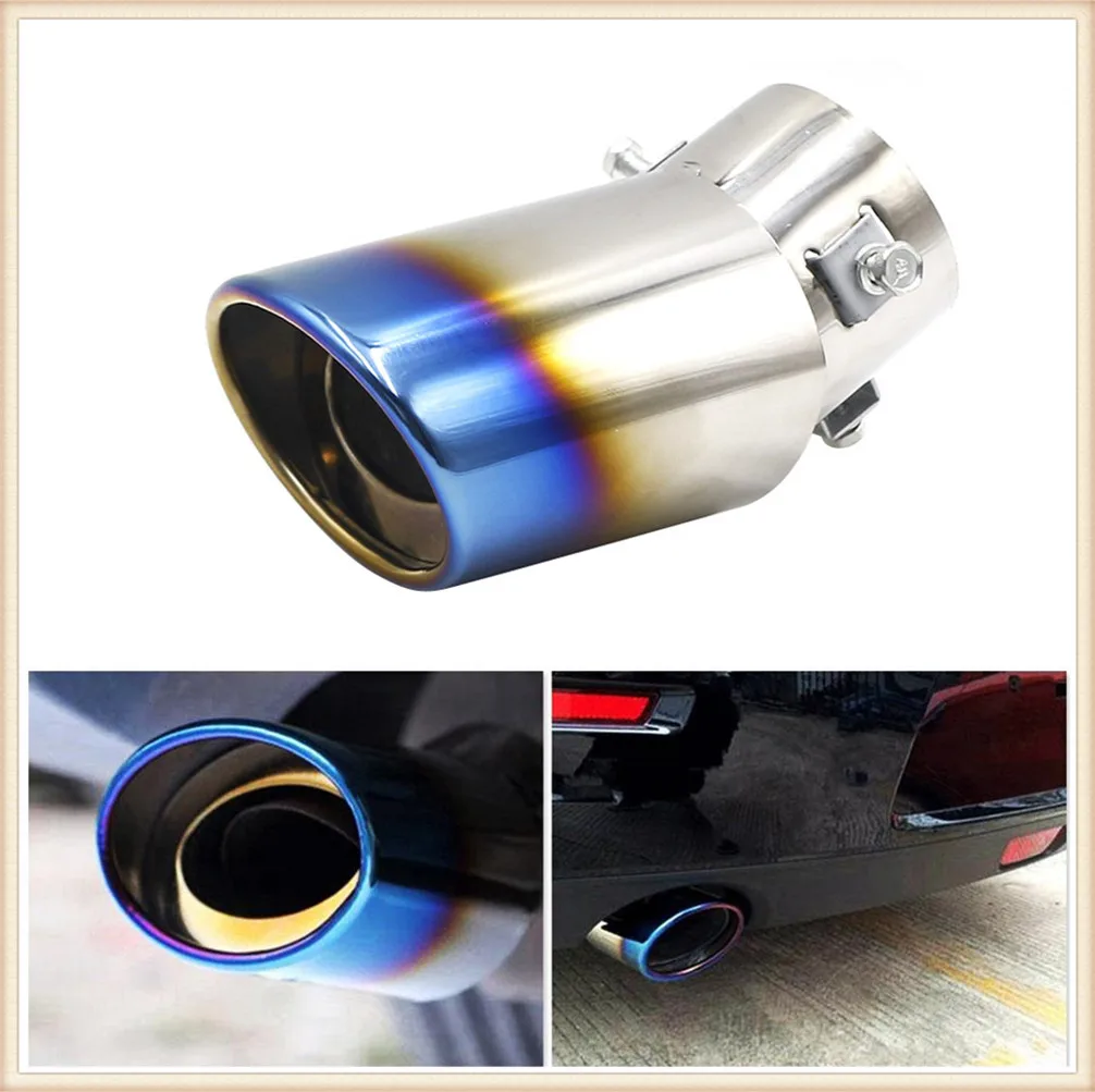 Tail Muffler Exhaust Tip Pipe Silver Car Accessories for Kia Rio ...