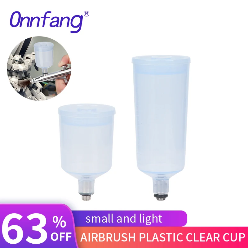 2/1PCS Airbrush Plastic Clear Cup Of Spray Gun 20CC 40CC Air Brush Pen ...