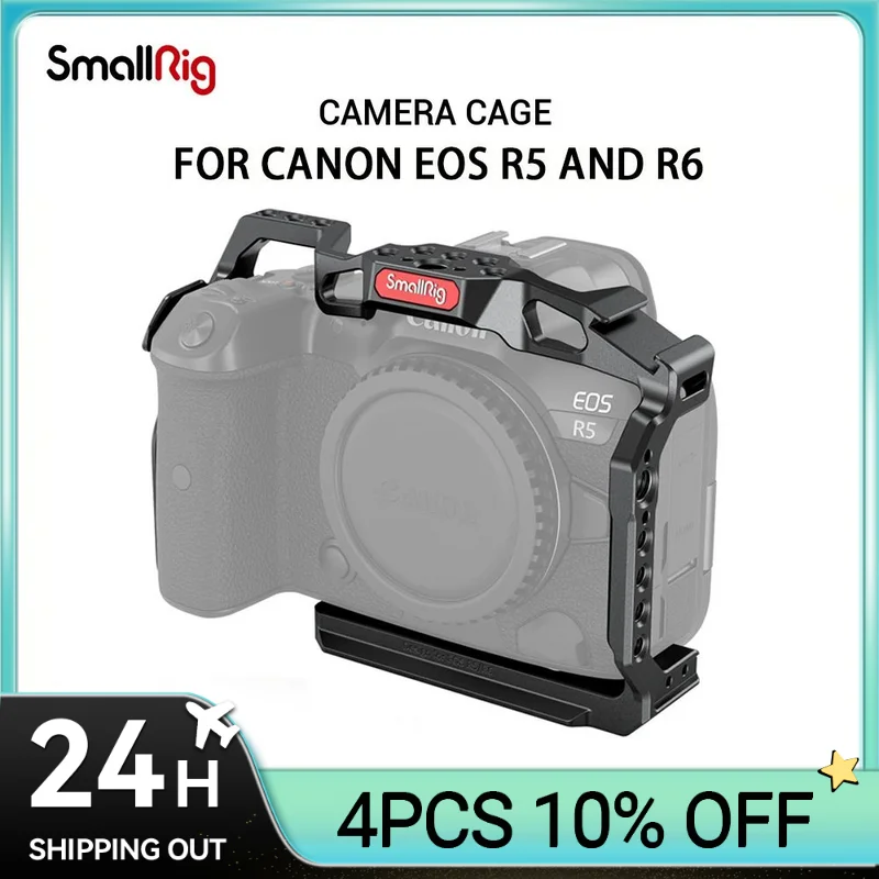 SmallRig-DSLR-Camera-Cage-for-Canon-EOS-R5-R6-R5-C-built-in-Cold-Shoe ...