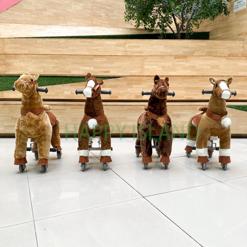PONYHAPPY-Simulation-Animal-Riding-Horse-Mechanical-Plush-Toy-Big ...