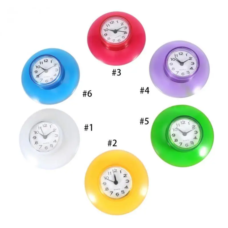 Waterproof Kitchen Bathroom Bath Shower Clock Suction Cup Sucker Wall ...