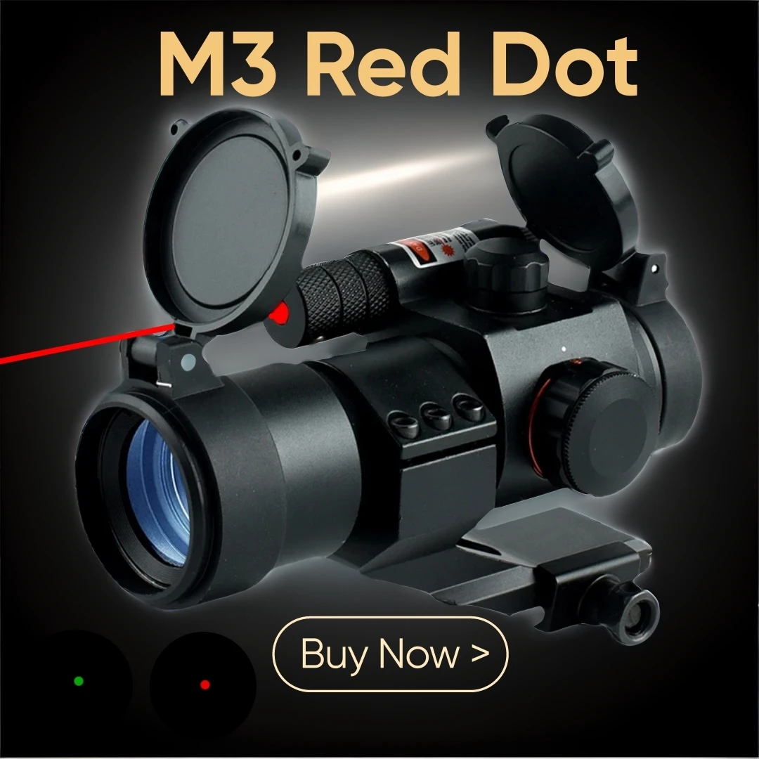 M3-Red-Dot-Riflescope-Tactical-Reflex-Sight-Green-Laser-Adjustable ...