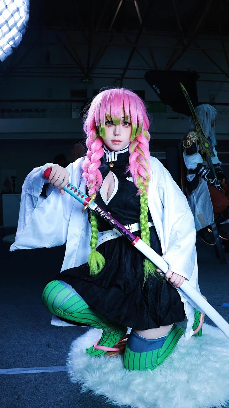 Anime Kanroji Mitsuri Cosplay Costume Kimetsu No Yaiba Game Demon ...