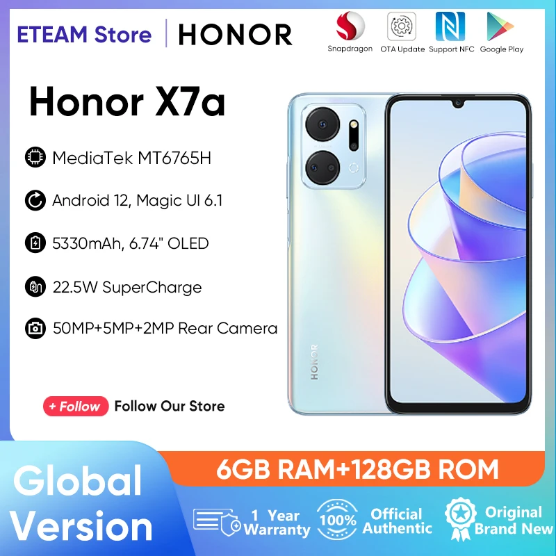 Original-HONOR-X7a-Global-Version-6-74-90Hz-Fullview-Display-5330mAh ...
