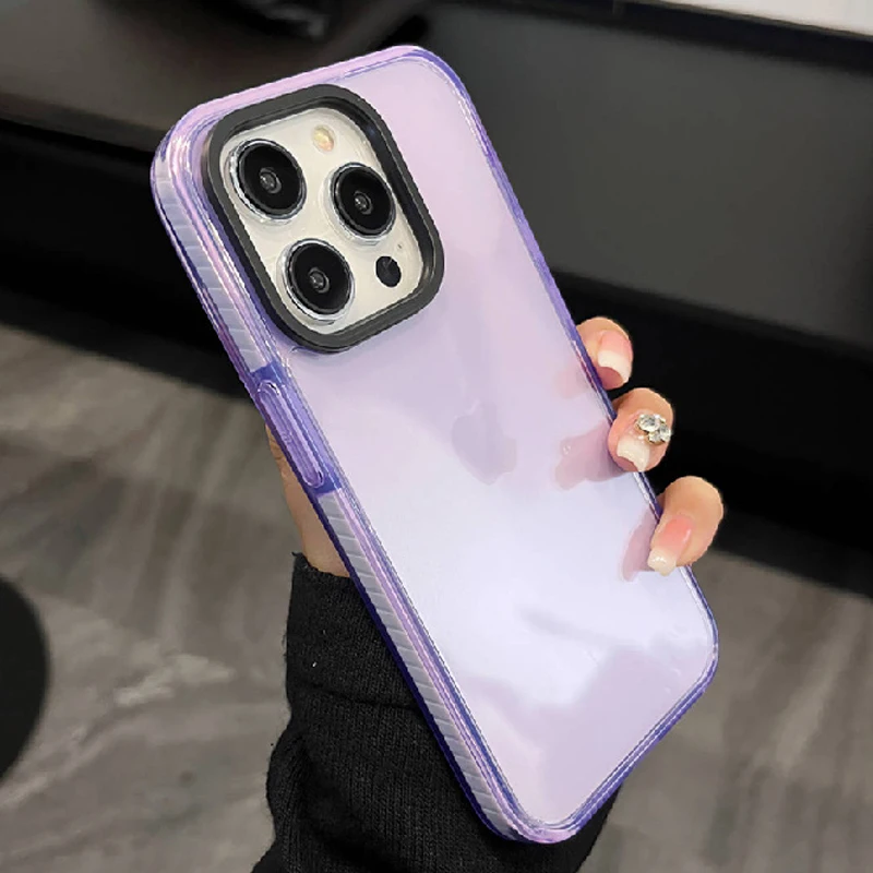 Fluorescent-Color-Phone-Case-For-iPhone-11-Pro-Max-12-13-14-Pro-Max-14 ...