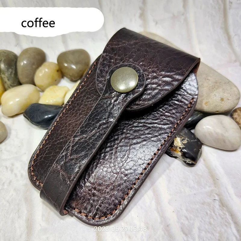 Blongk-Thin-Key-Bag-Genuine-Leather-Drawstring-Key-Holder-Mini-Key-Case ...