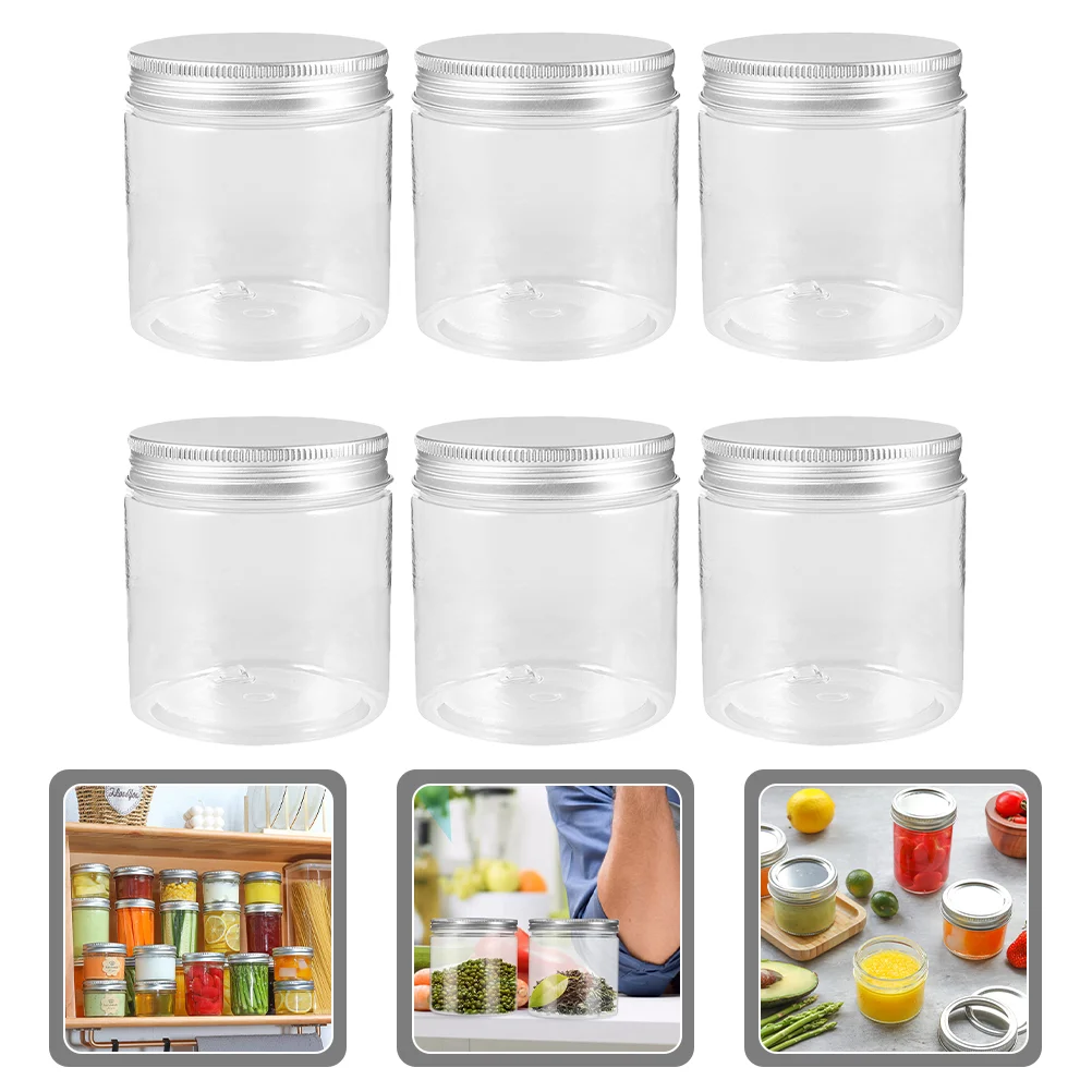6-Pcs-Plastic-Kimchi-Container-Aluminum-Lid-Glass-Food-Containers-Honey ...
