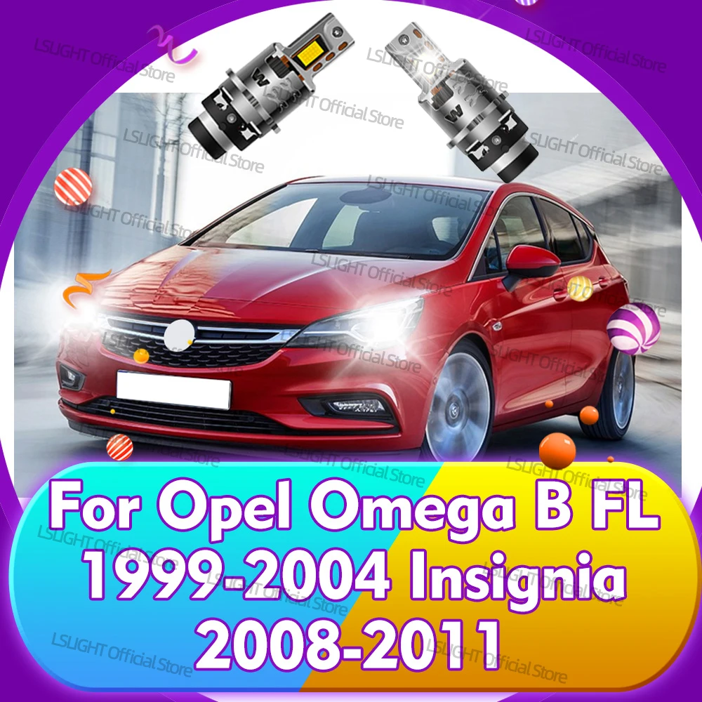 2x LED D2S D2R Headlight Bulbs For Opel Omega B FL 1999-2004 Insignia ...