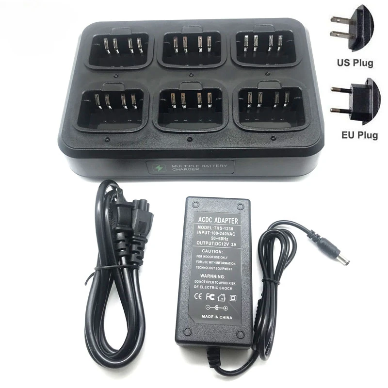 Multifunction-Six-Way-Desktop-Rapid-Charger-For-Motorola-XIR-P8268 ...