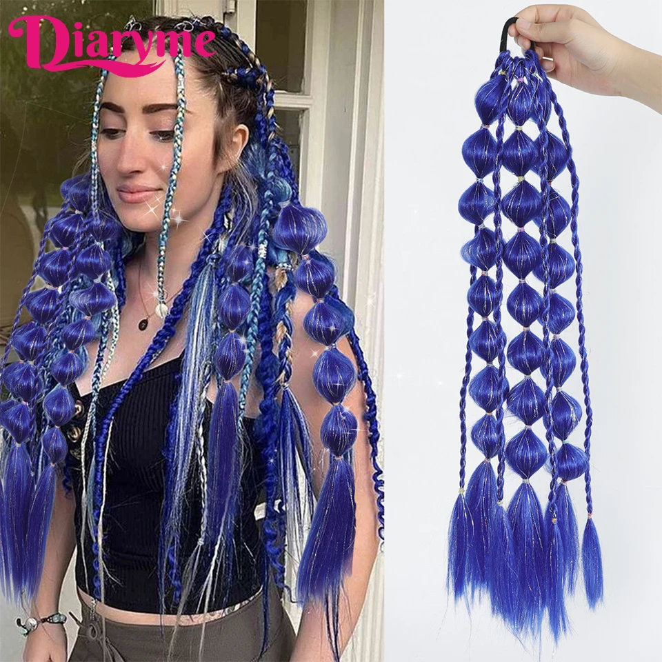 Extensiones-de-cola-de-caballo-con-burbujas-de-linterna-Corlorful ...