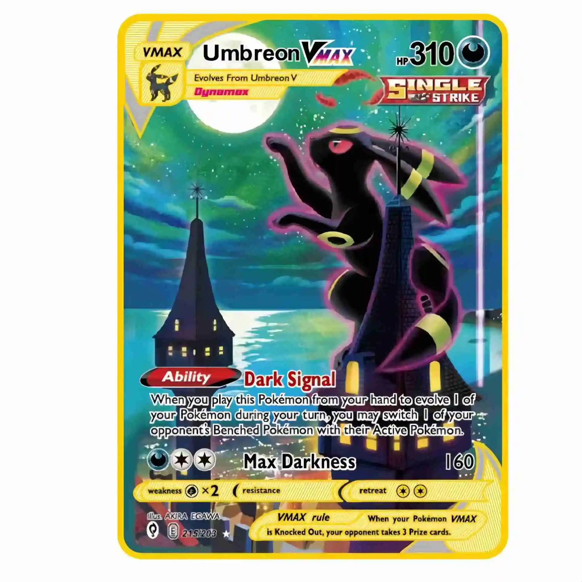 Metal Pokémon Letters Card Pikachu Vmax Charizard Lugia Vstar Mew Anime ...